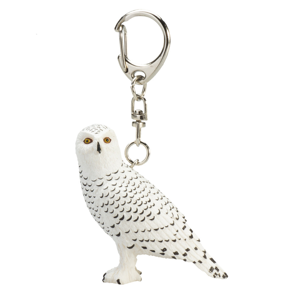 Mojo Snowy Owl Keychain | Animal Keychains