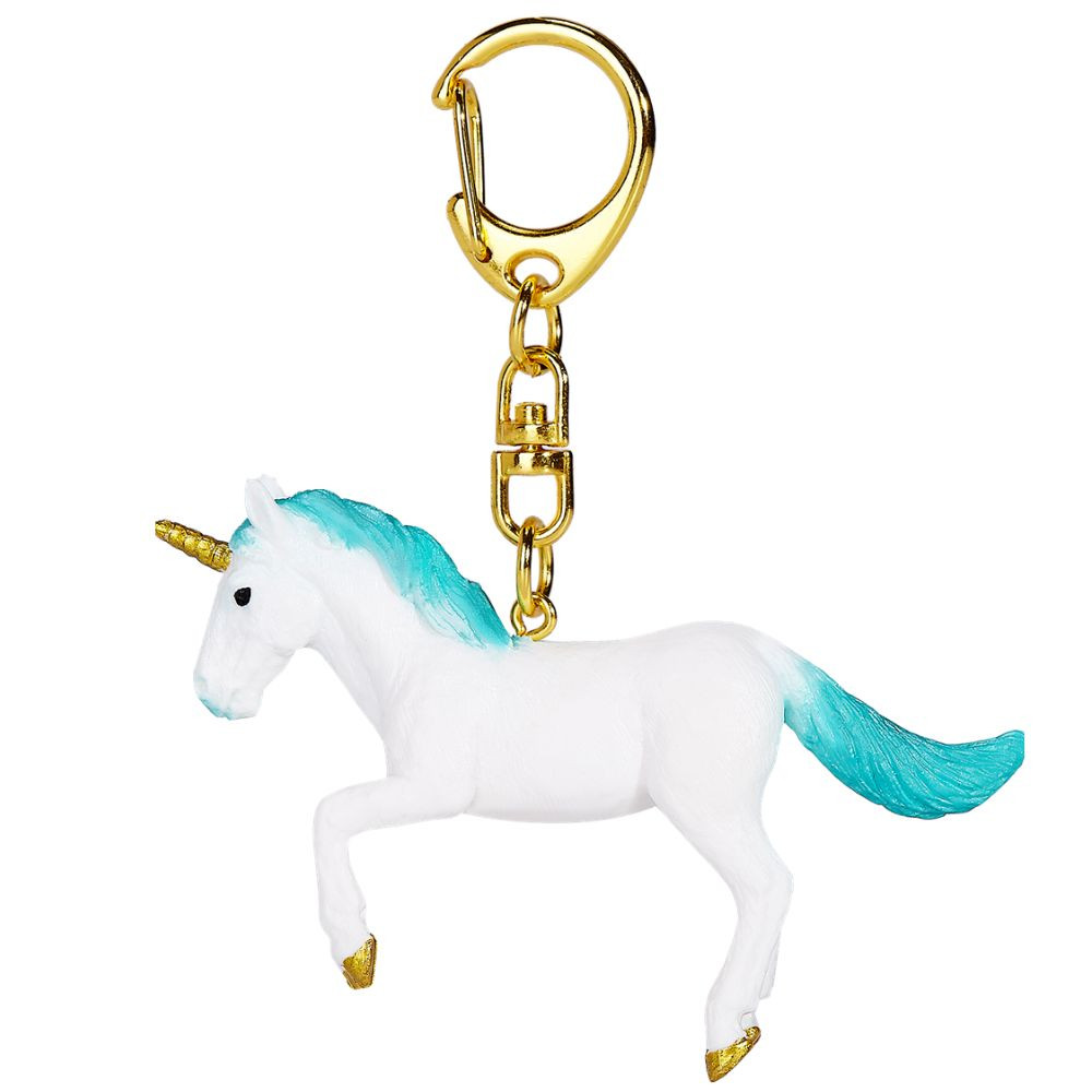 Mojo Unicorn Rearing Turquoise Keychain | Mythical Keychains