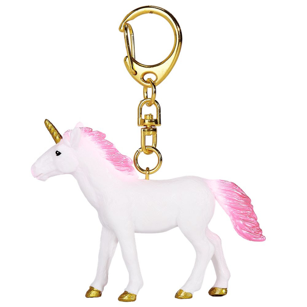 Mojo Unicorn Standing Pink Keychain | Mythical Keychains
