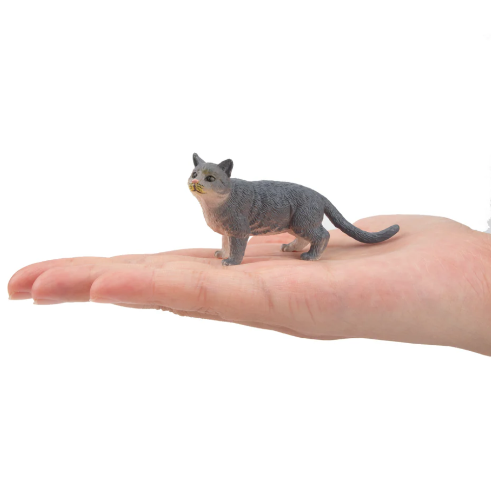 Toymany Russian Blue Cat | Toy Cat Figurines