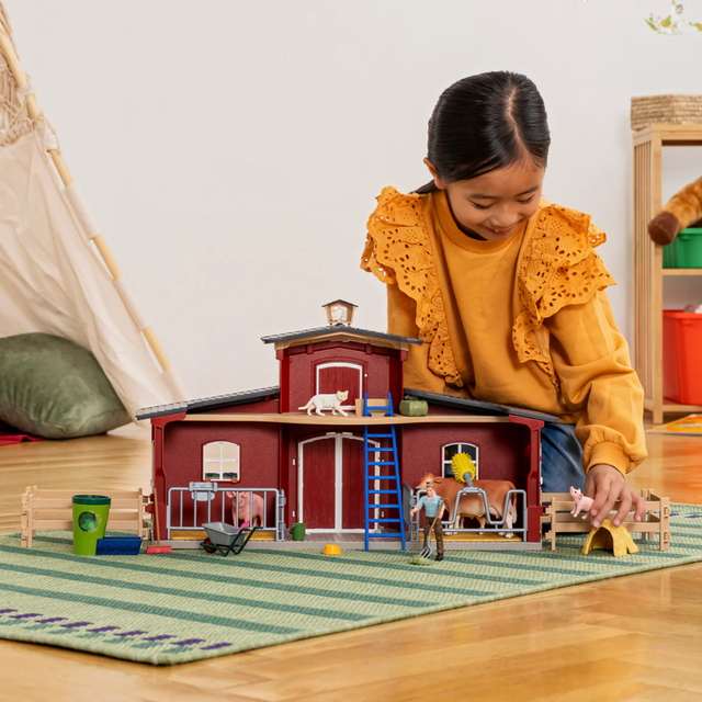 Schleich Red Barn with Animals and Accessories | Schleich Farm Playsets