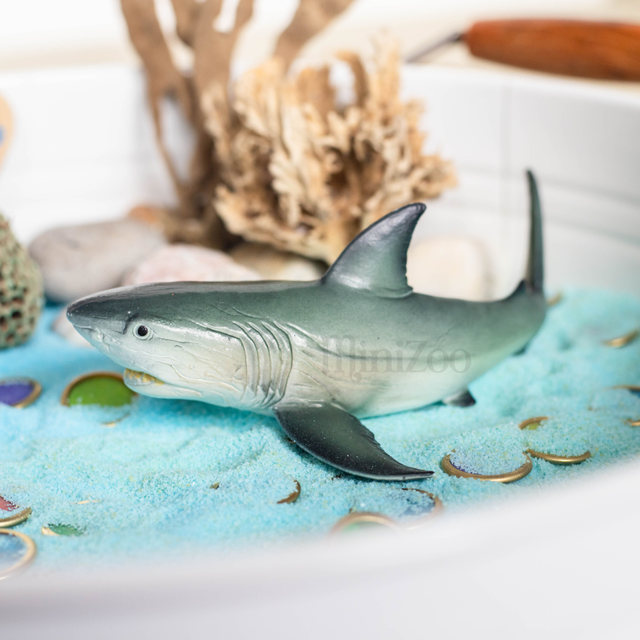 Bullyland White Pointer Shark - MiniZoo