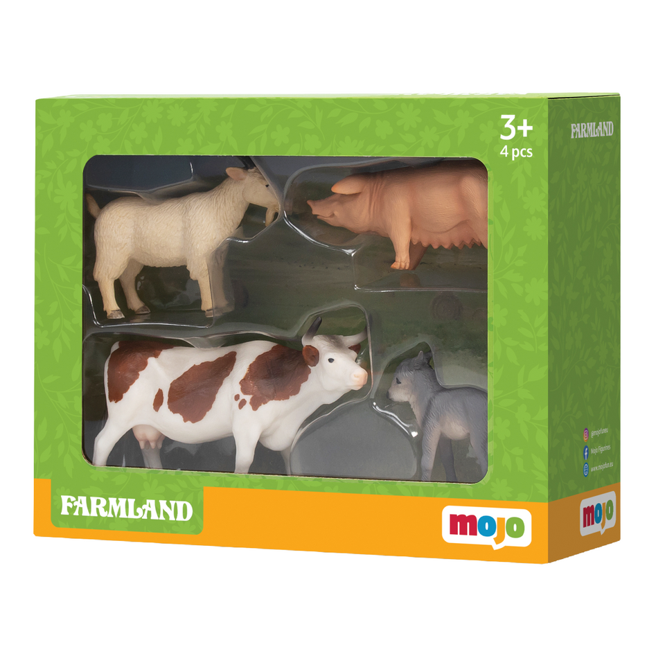 Mojo Farmland Starter Set B | MiniZoo Model Animals