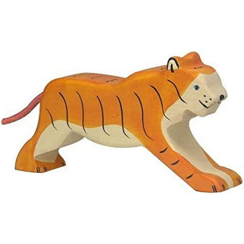 Holztiger Tiger Running | MiniZoo Wooden Animals