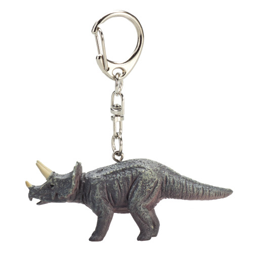 Mojo Triceratops Keychain | Dinosaur Keychains