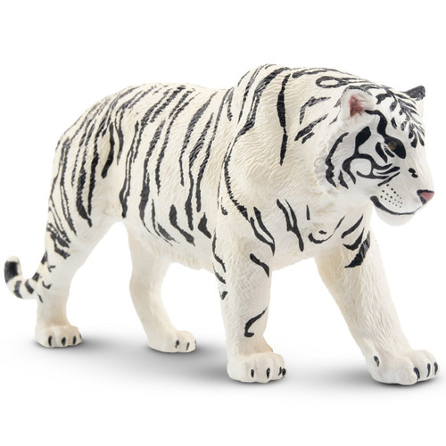 Toymany Tiger White | Realistic Big Cat Figurines