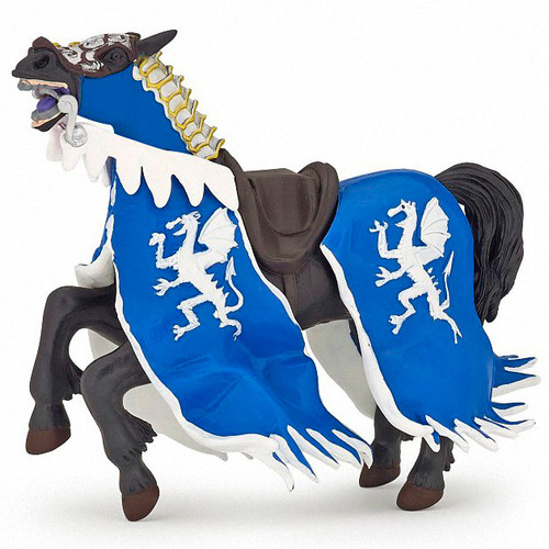 Papo Dragon King Horse Blue 39389 | Papo Medieval