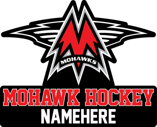 Mohawk Hockey Logo Decal