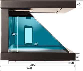 RealFiction Dreamoc HD3.2 - 23" 3D Holographic Display - Mobile Advance