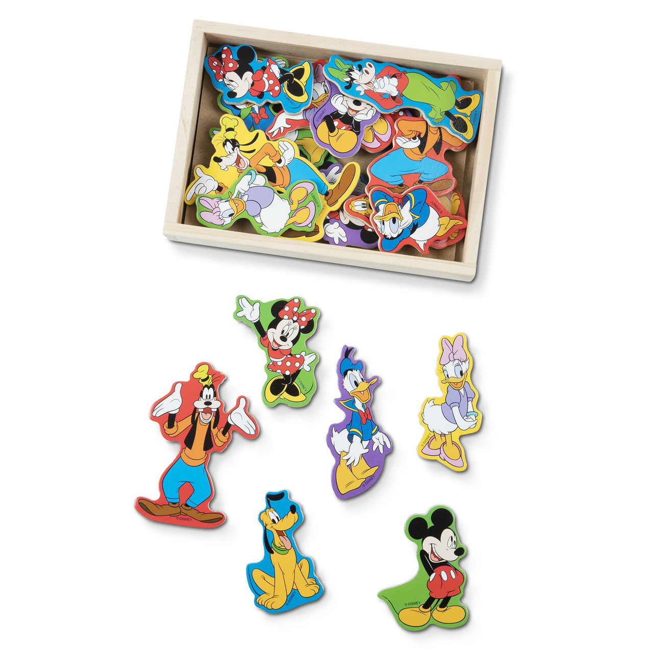 Melissa & Doug Disney Mickey Mouse Wooden Character Magnets (20 pcs ...