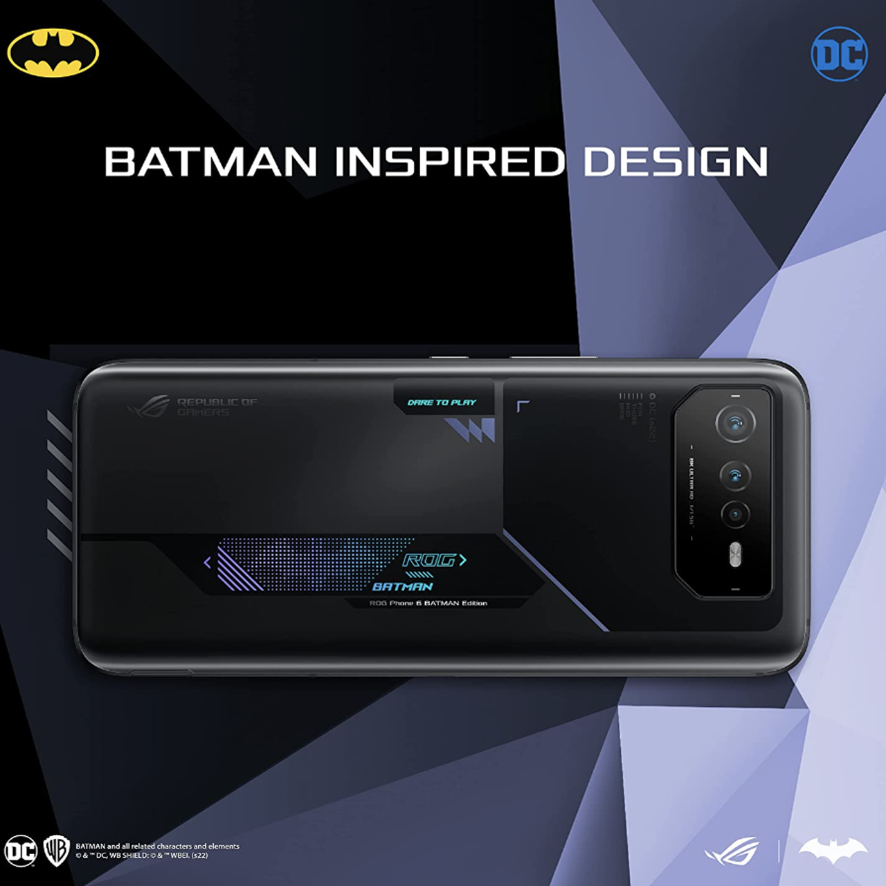 ASUS ROG Phone 6 Batman Edition 12GB 256GB Unlocked US Version AI2201 ...