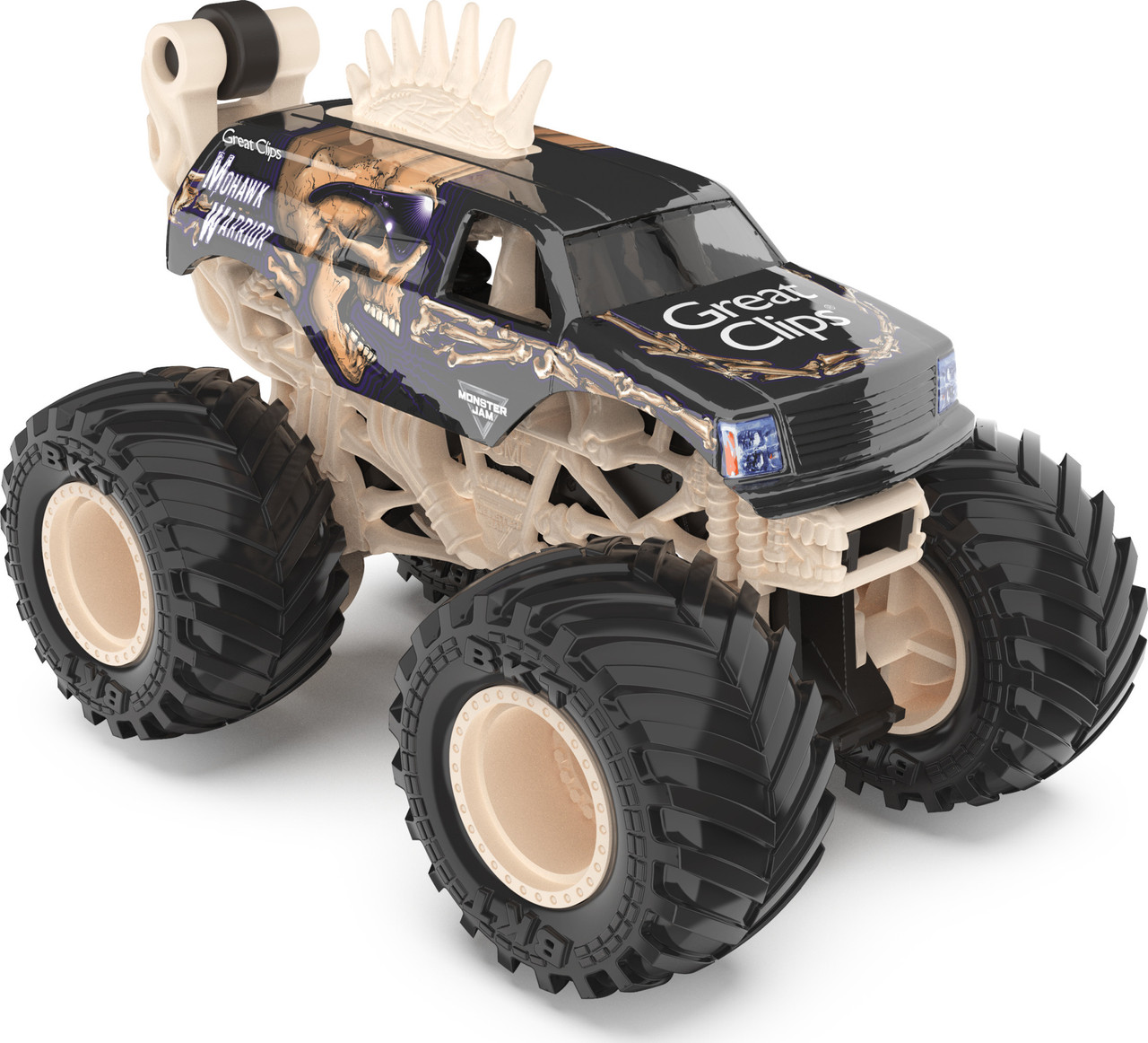 Monster Jam, Official Mohawk Warrior Monster Truck, Die-Cast Vehicle ...
