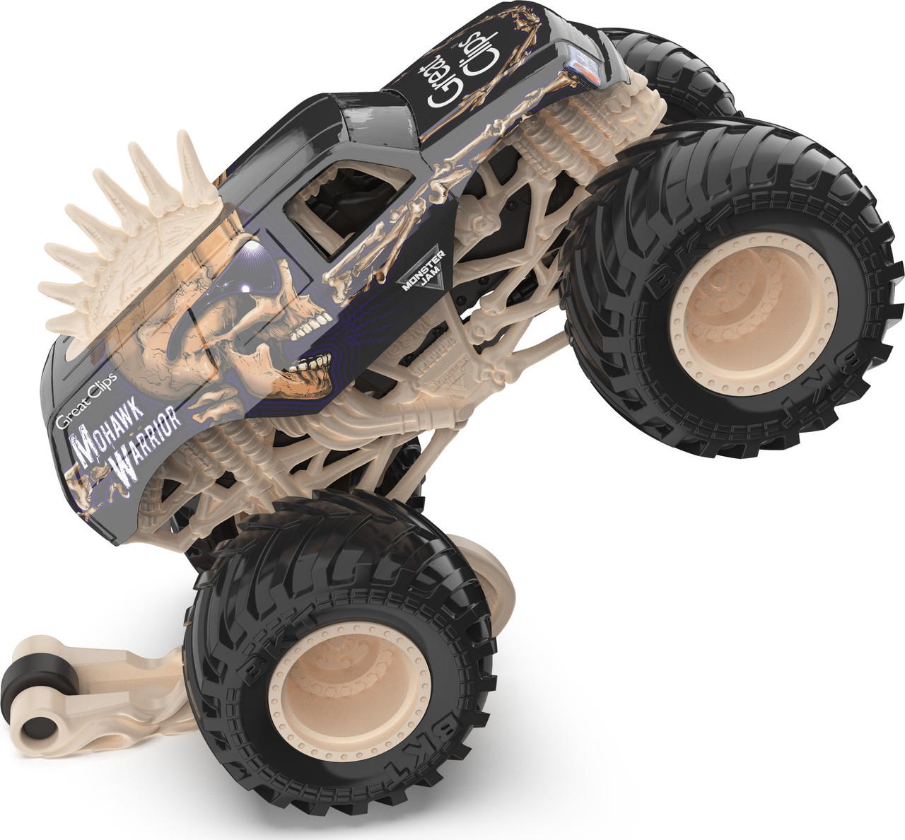 Monster Jam, Official Mohawk Warrior Monster Truck, Die-Cast Vehicle ...