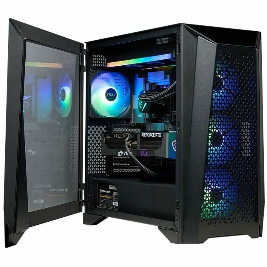 MSI Infinite ZS Gaming Desktop: AMD R9-9900X3D, Geforce RTX 5070Ti ...