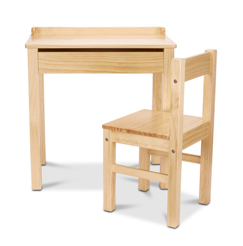Melissa & Doug Lift-Top Kids Writing Desk with Chair, Multiple Finishes ...