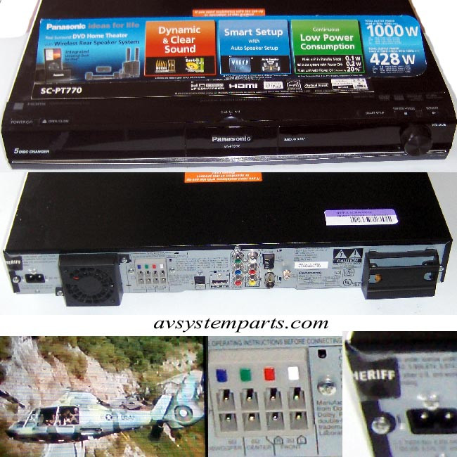 Panasonic SA-PT770,SA-PT670 5.1Ch 1000w Player HDMi