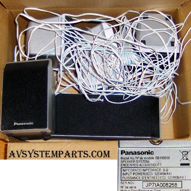 Panasonic HS-SB650,SB750,SB950 Home Theater System Speakers ...
