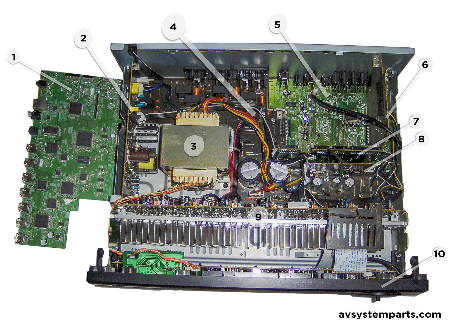 Denon AVR-1912 parts:7020-07049-020-0s,7028-07052-201-1,7020-06941-000 ...