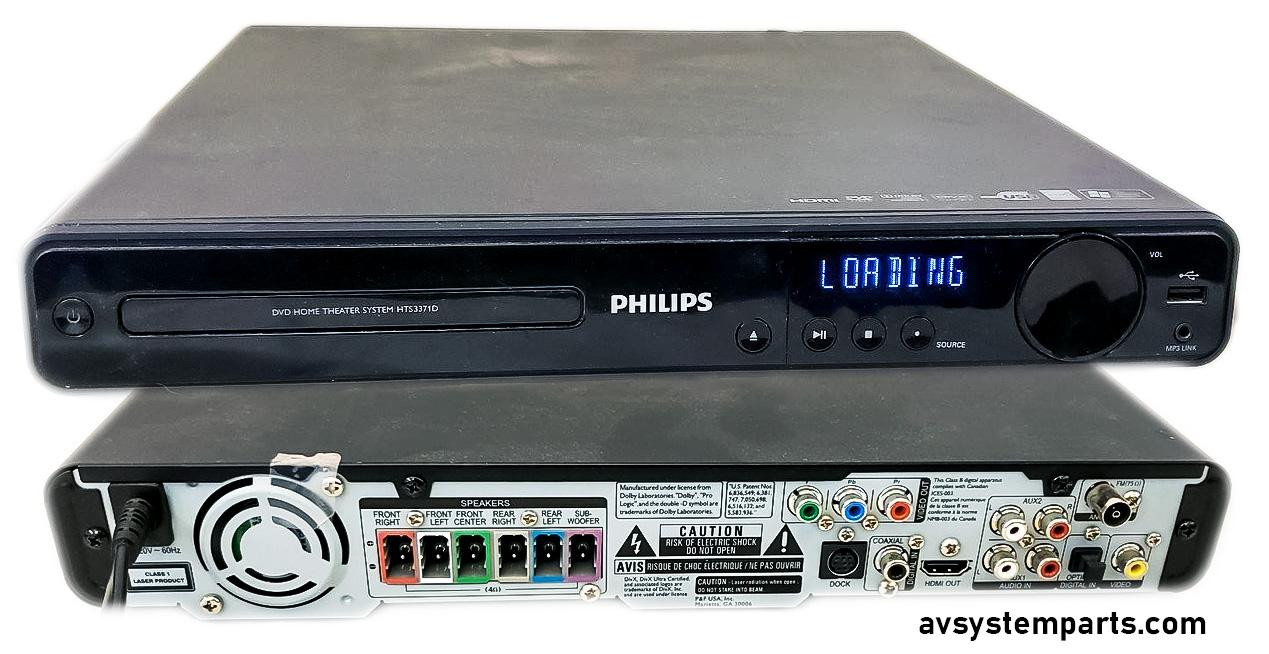 Philips HTS3371D/F7 CD/DVD 5.1Ch.1000W Home Theater System Player
