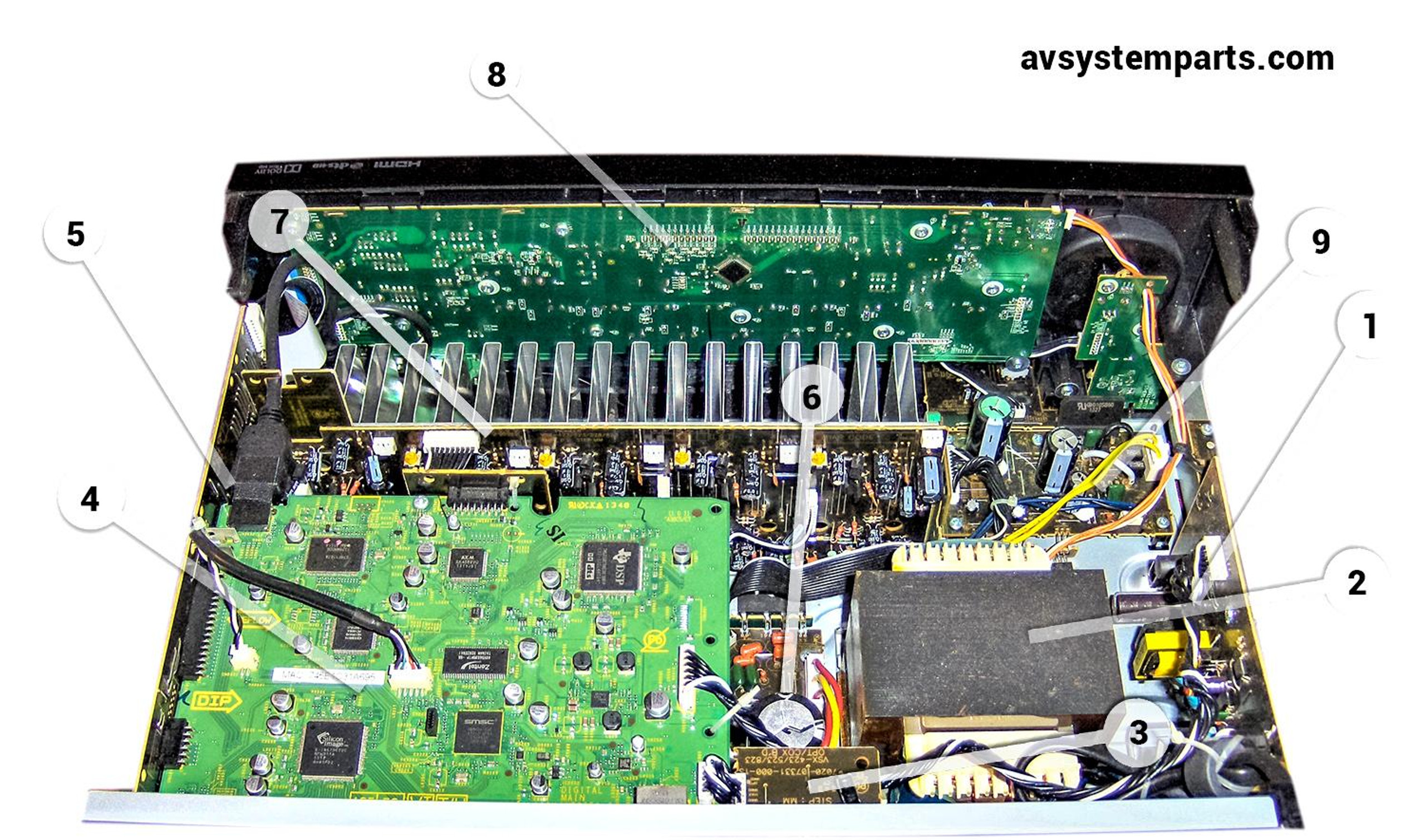 Pioneer VSX 823 K 4k Receiver Parts 7020 07336 000 0s SKP65033 77 7020 pioneer-vsx-823-k-4k-receiver-parts-7020-07336-000-0s-skp65033-77-7020