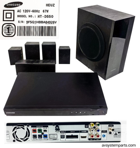 Samsung HT-D550 5.1Ch 1000w DVD/CD Home Theater System