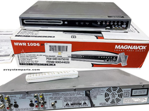 Magnavox MWR10D6 DVD Video Recorder