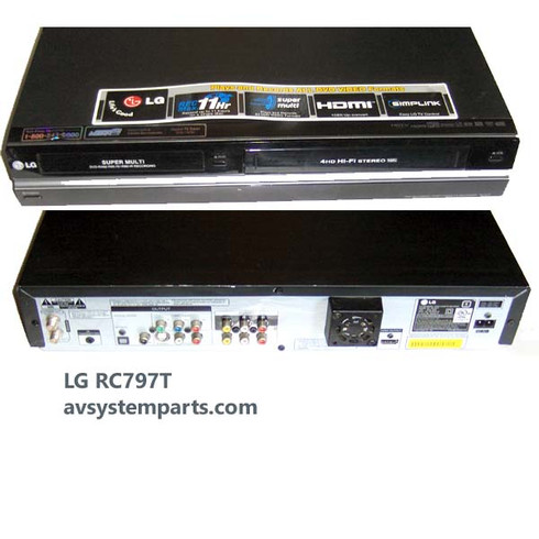LG RC797T,RC897T Super Multi DVD/VHS Recorder 1080i HDMi,w/TV Tuner
