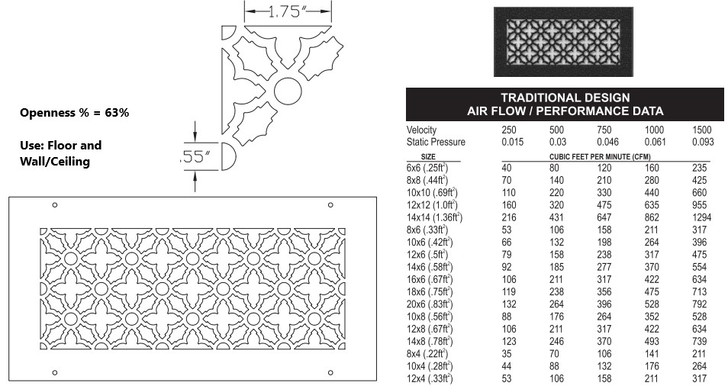 Silver Series Steel Designs Traditional Registers & Returns