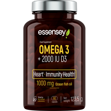 ESSENSEY Omega-3 + 2000 IU D3 90 Caps