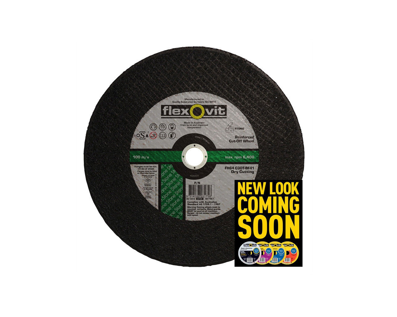 Flexovit 4030220 Stone Cut Off Wheel 302 x 20 x 4.1mm