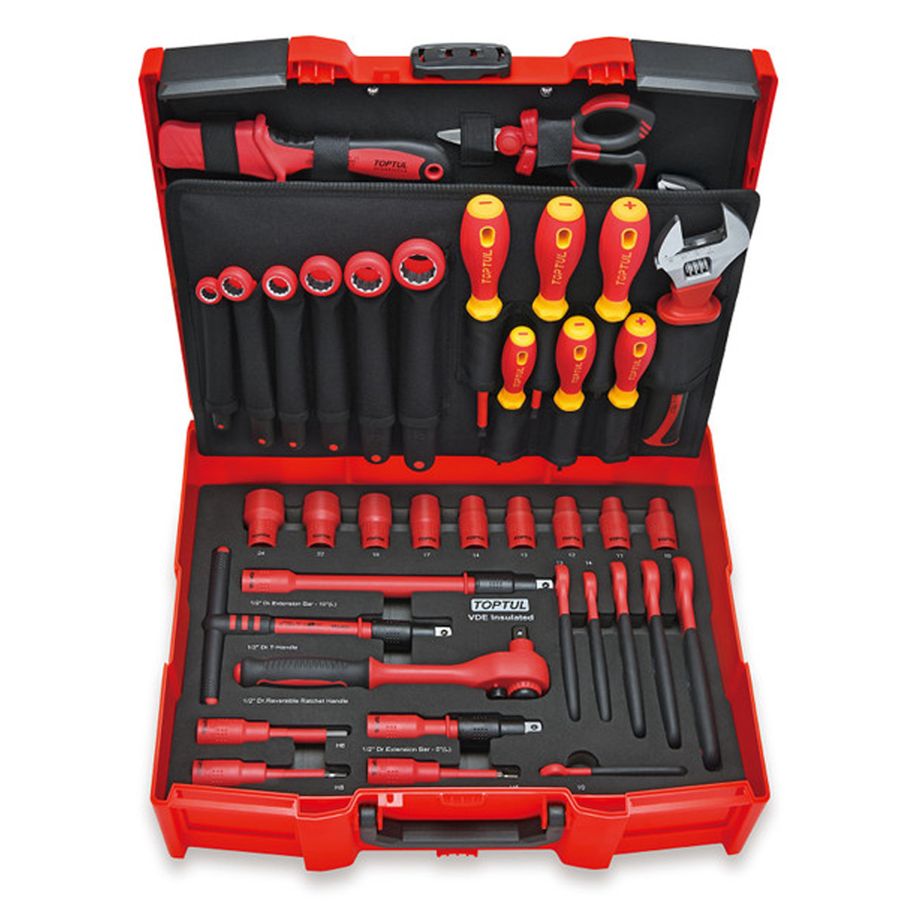 Toptul GCZ-042A VDE Insulated Mechanical Tool Set 42pcs