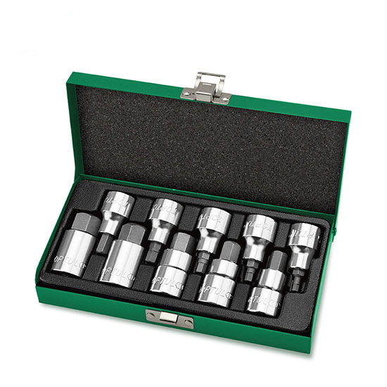 Toptul GAAD1007 Hex Bit Socket Set 1/2" 10pcs