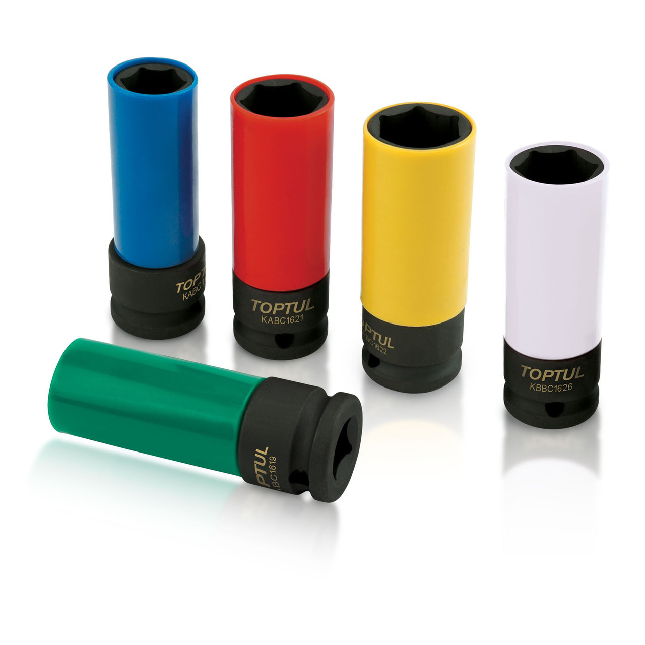 Toptul KABC1619 Thin Deep Impact Socket 1/2" 19mm Green