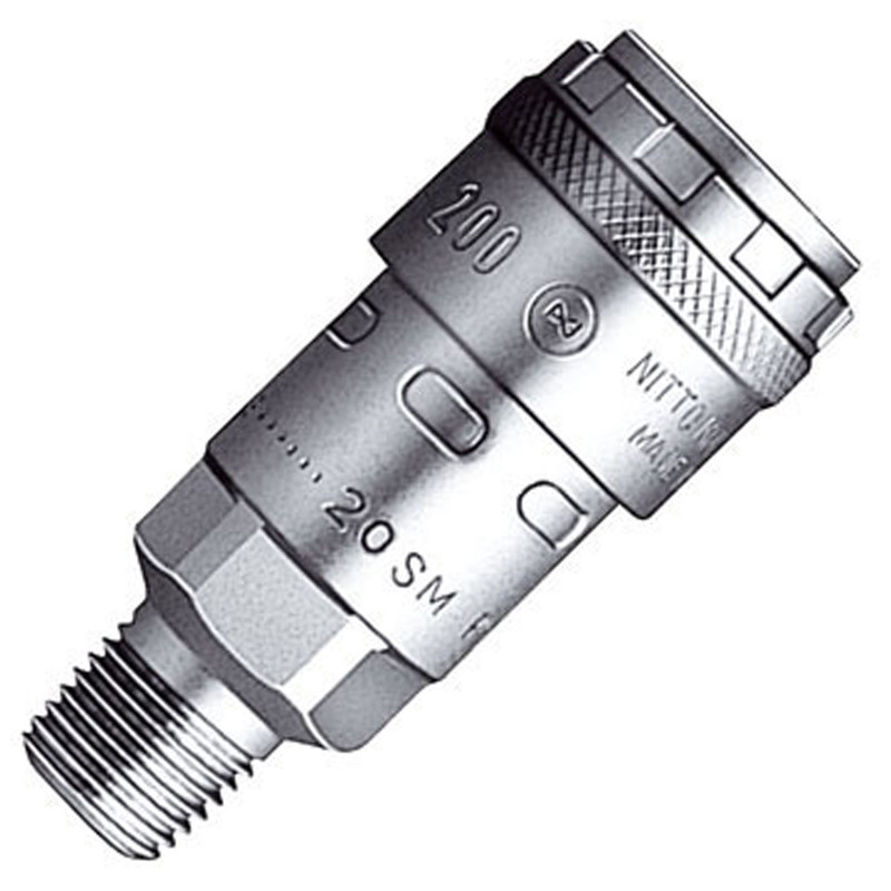 Nitto 200-40SM Hi Cupla Coupling One Touch Male 1/2" BSP - Audel Tools Dandenong
