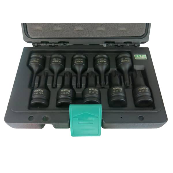 Trax ARX-IBS40010T Impact Torx Socket Bit Set 1/2" 10pcs - Audel Tools ...