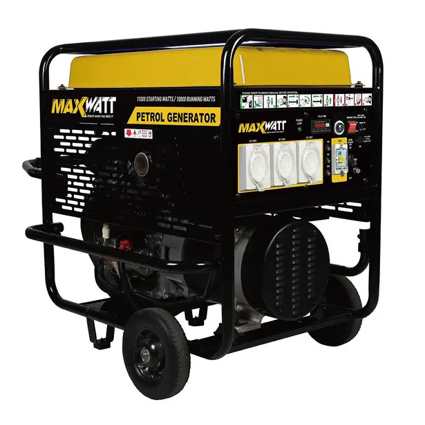 MaxWatt MX13000AS Petrol Generator DVA Electric Start 13.5kVA - Audel ...