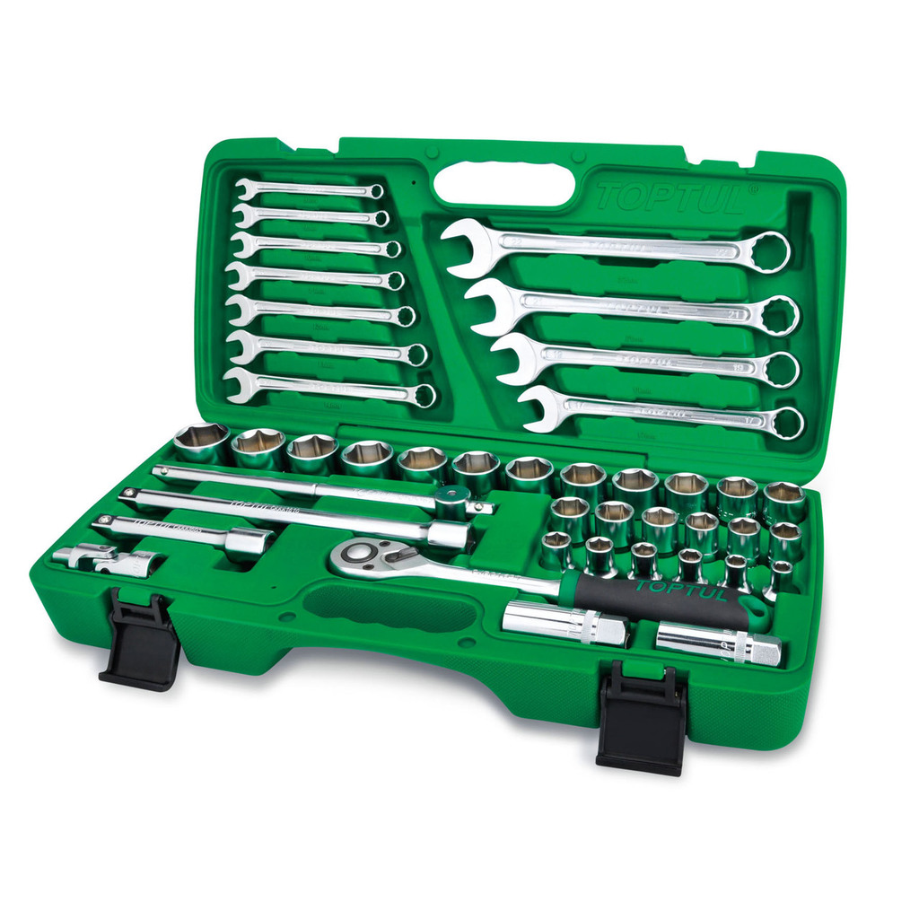 Toptul GCAI4201 Flank Socket Spanner Set 6PT 1/2" 42pce