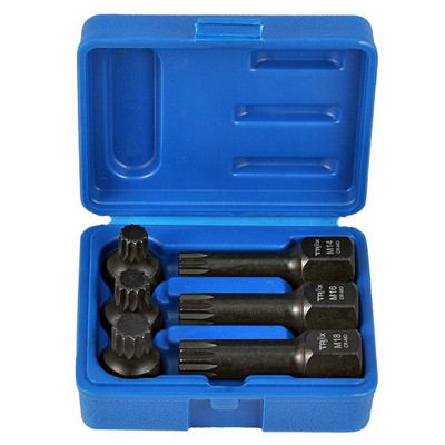 Trax ARX-SP612 Spline Impact Socket Bit Set 1/2" 6pcs - Audel Tools ...