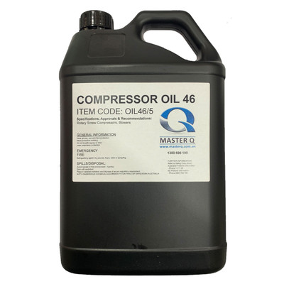 MasterQ OIL46/5 Air Compressor Oil ISO46 5L - Audel Tools Dandenong