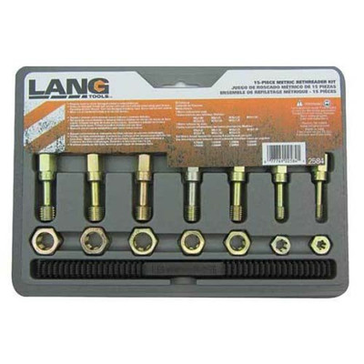 Lang Tools LG2584 Thread Restorer Kit Metric 15pcs - Audel Tools Dandenong
