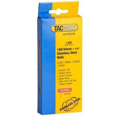Tacwise 0362 Nails 180/30mm 1-1/4" 1000x