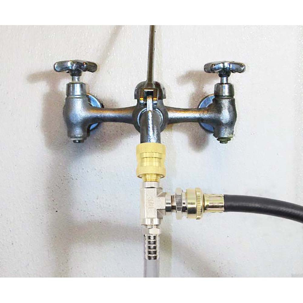 Water Wasting Tee - Protect Faucet Backflow - Dishmachine Tubing & Parts