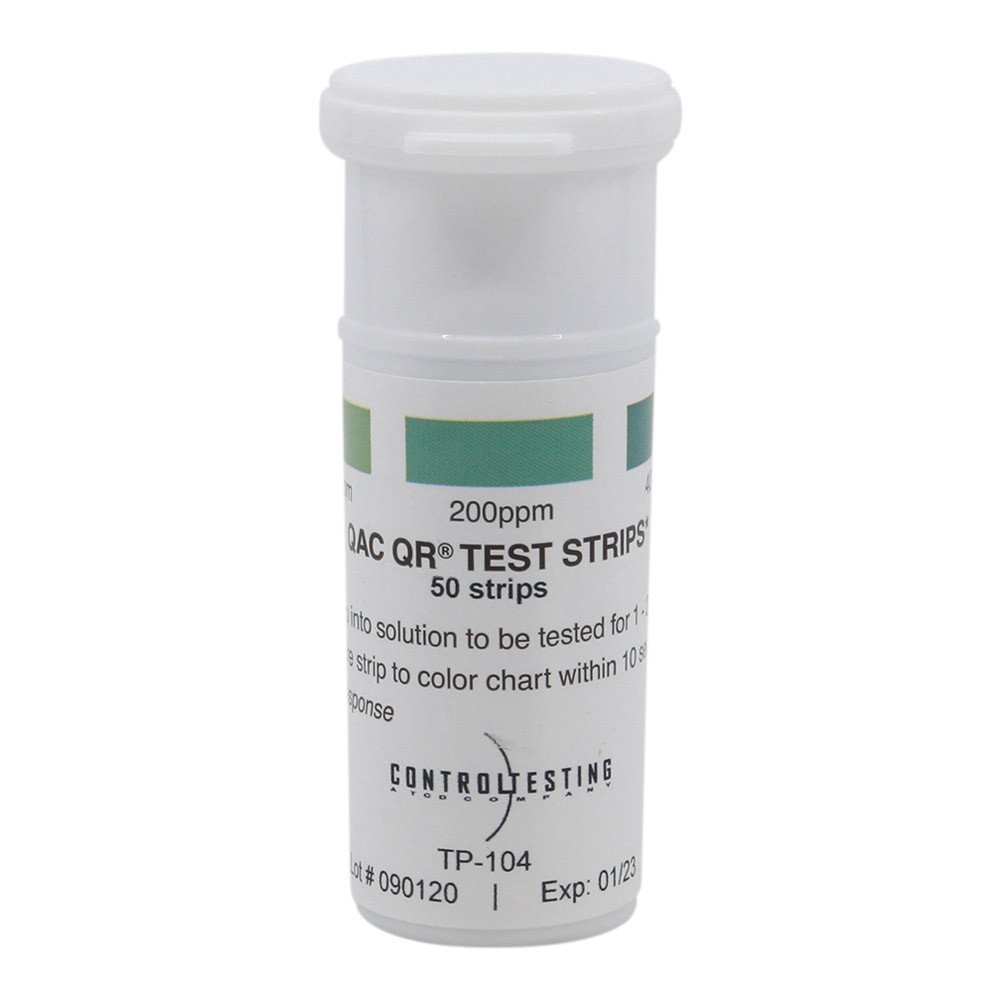 Quat Ammonium Test Strips - Vial
