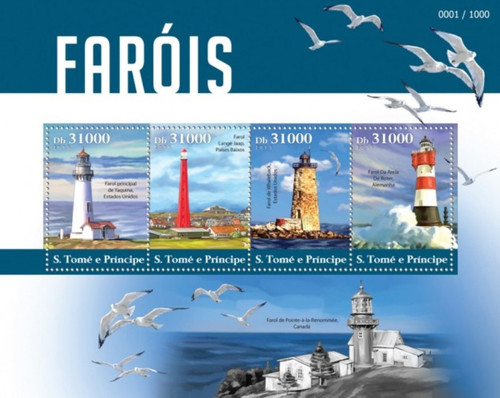 Withdrew 02-28-19-St Thomas - 2015 Lighthouses - 4 Stamp Sheet ...