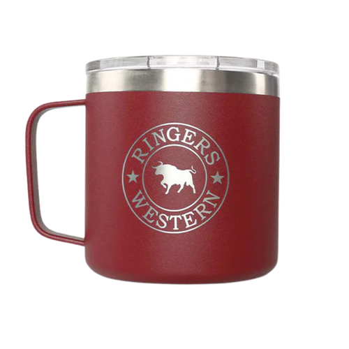 BREW MUG POWDER COATED INSULATED MAROON 419237006-MAR - Lyal Eales Stores