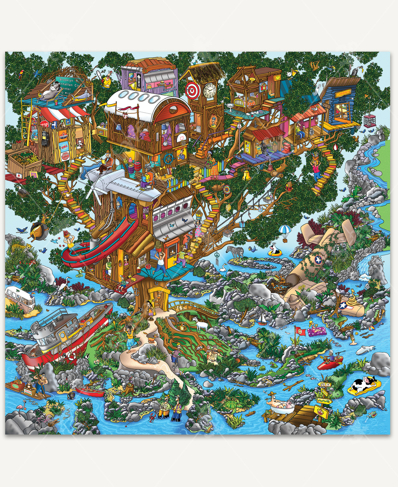 The Treehouse, a traditional puzzle - Stave Puzzles