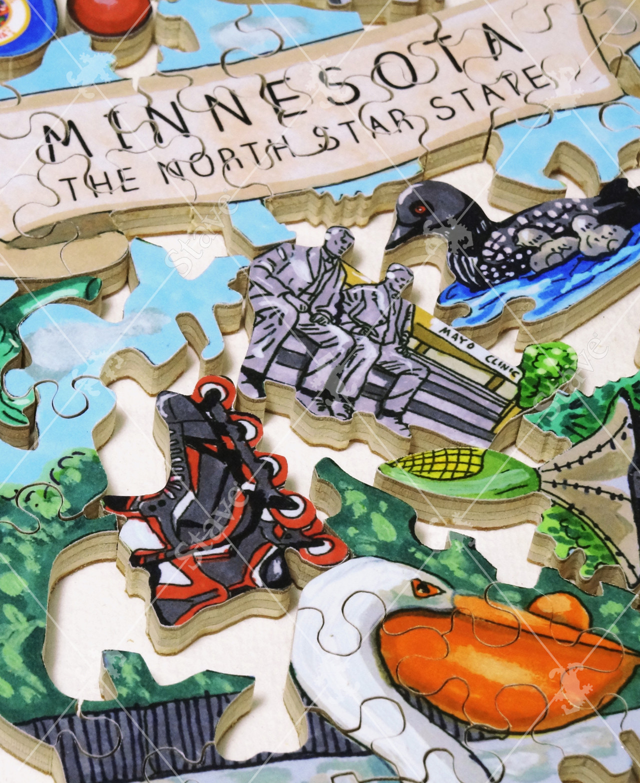 The North Star State Jigsaw Puzzle | Stave Puzzles