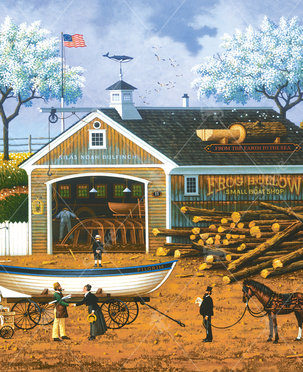 Dahlia Dinalhaven Makes A Dory Deal, a traditional puzzle - Stave Puzzles