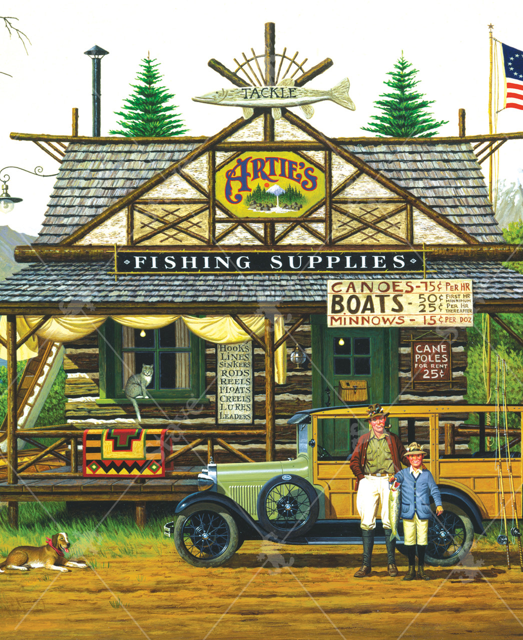 Proud Little Angler, a traditional puzzle - Stave Puzzles