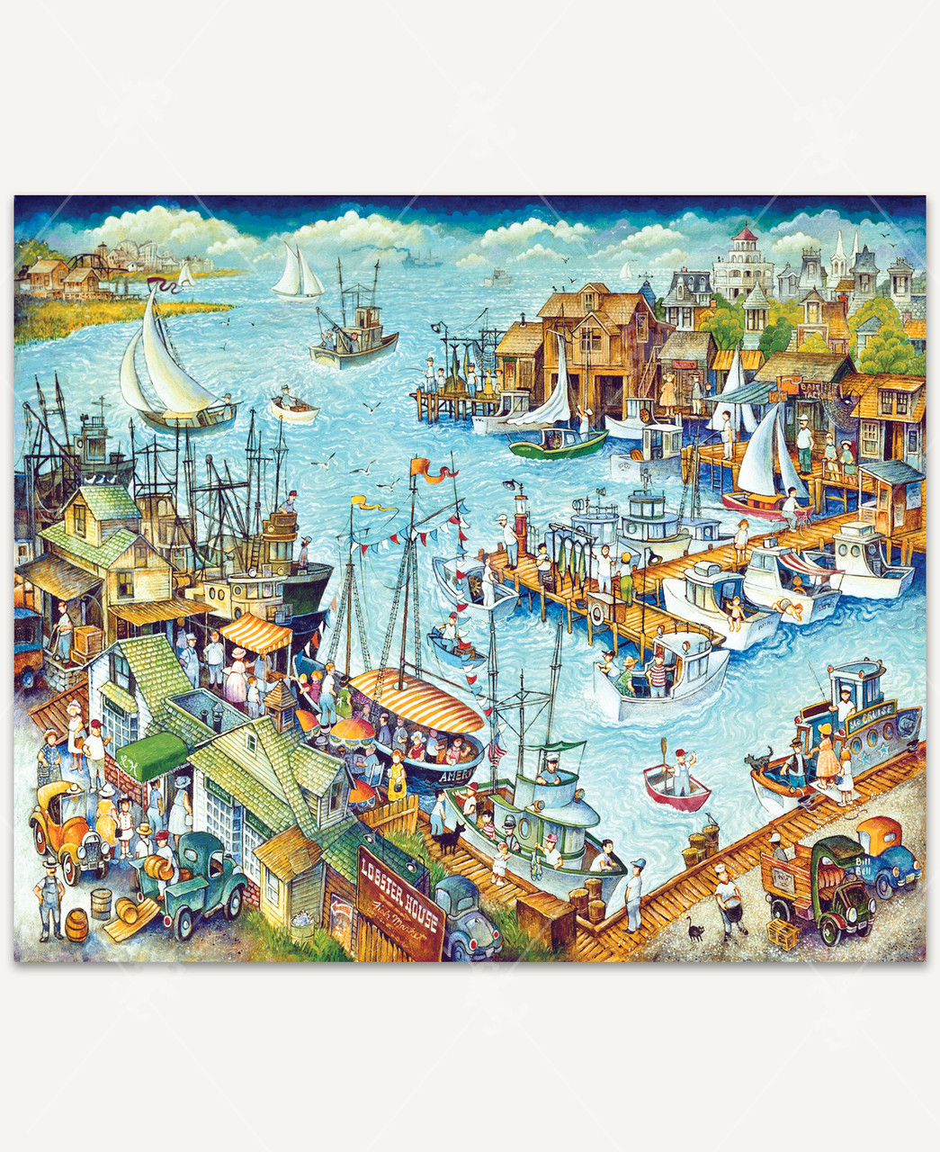 Marina Cape May, a traditional puzzle - Stave Puzzles